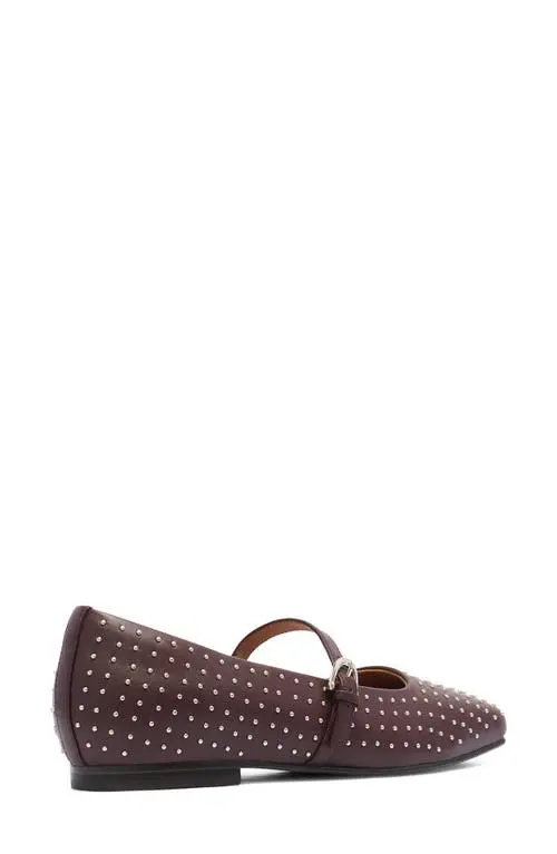 FRANKIE4 Hepburn Mary Jane Flat - Cherry Stud