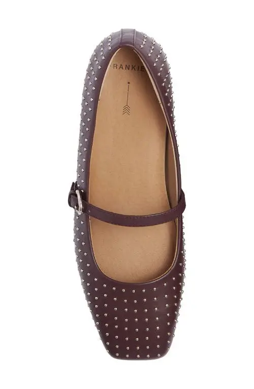 FRANKIE4 Hepburn Mary Jane Flat - Cherry Stud