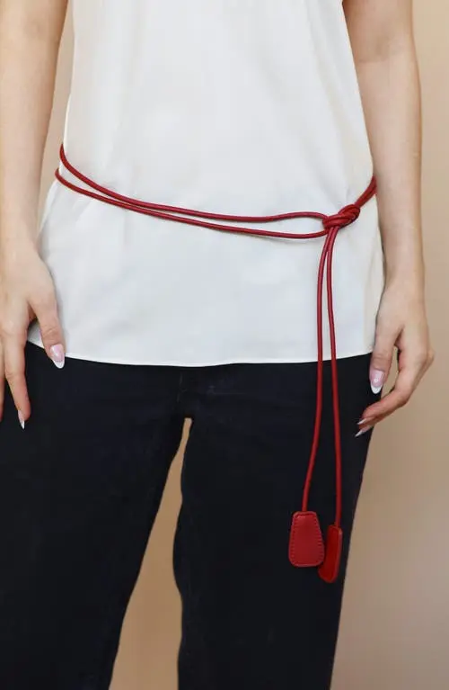 PETIT MOMENTS Faux Leather Tie Belt
