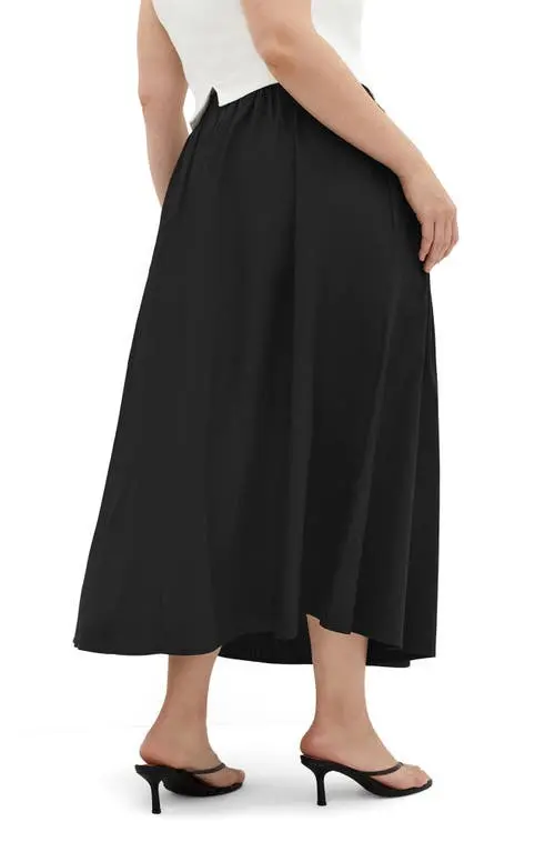 City Chic Maci Cotton Midi Skirt