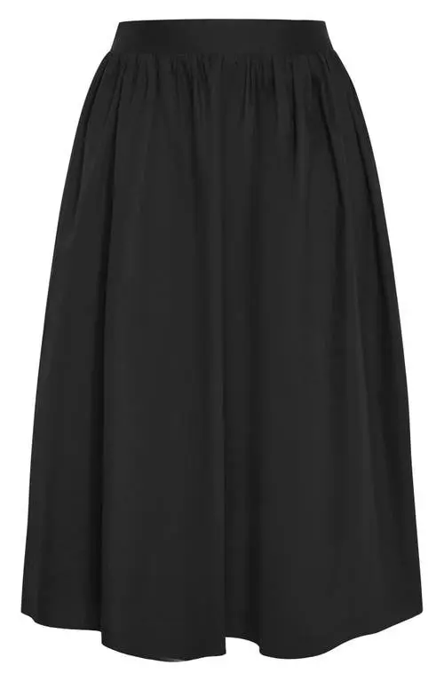 City Chic Maci Cotton Midi Skirt