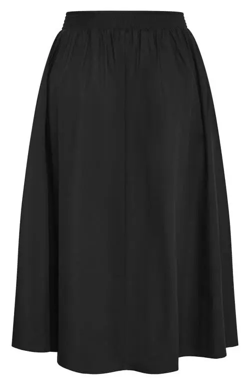 City Chic Maci Cotton Midi Skirt