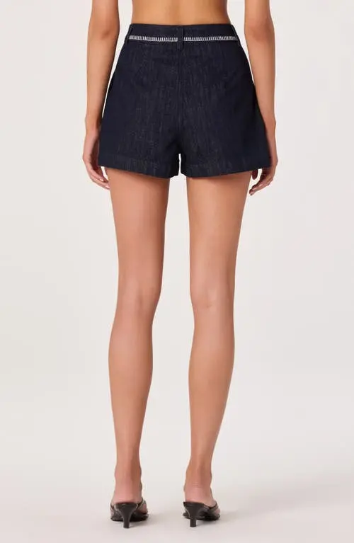 Astr The Label Bobbie Stitch Detail High Waist Shorts
