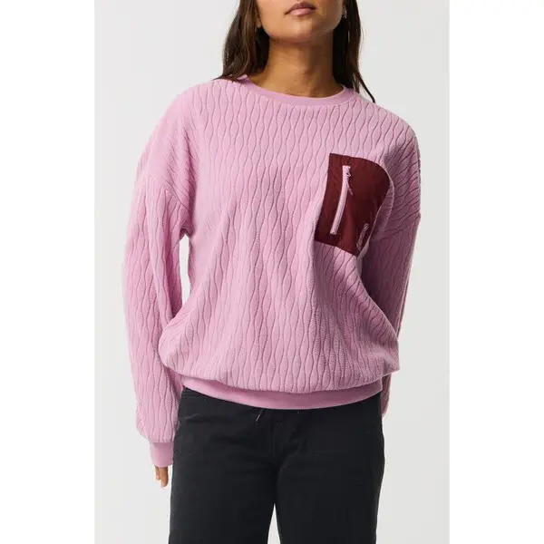 Rip Curl Jacquard Sweatshirt - Lilac