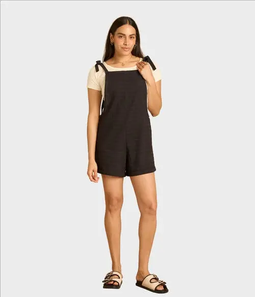 KNOWN SUPPLY Bower Romper - Black