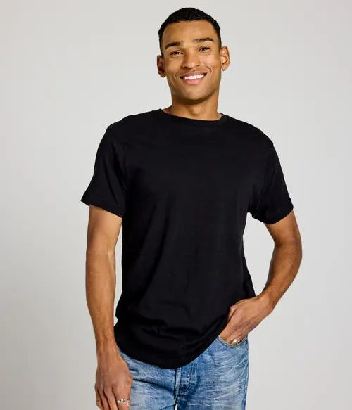 KNOWN SUPPLY Featherweight Organic Cotton Slub T-shirt - Coal