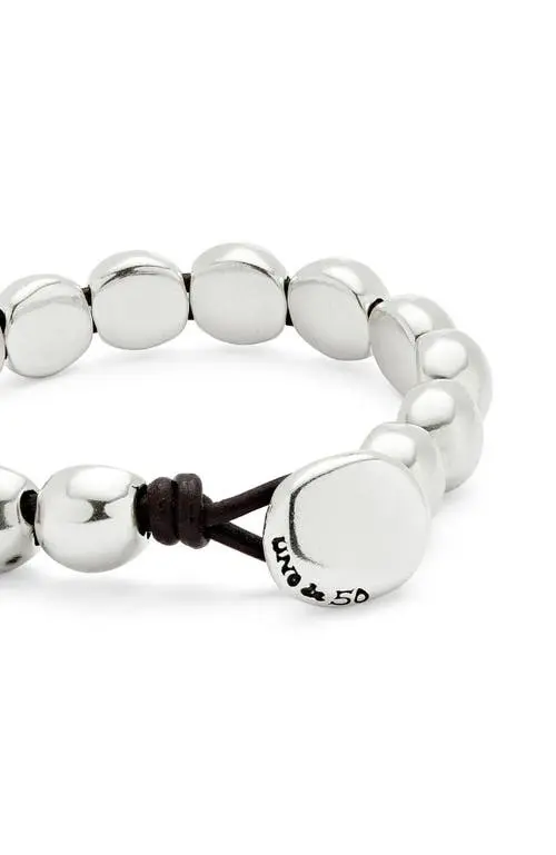UNODE50 Plated Bracelet With Round Beads