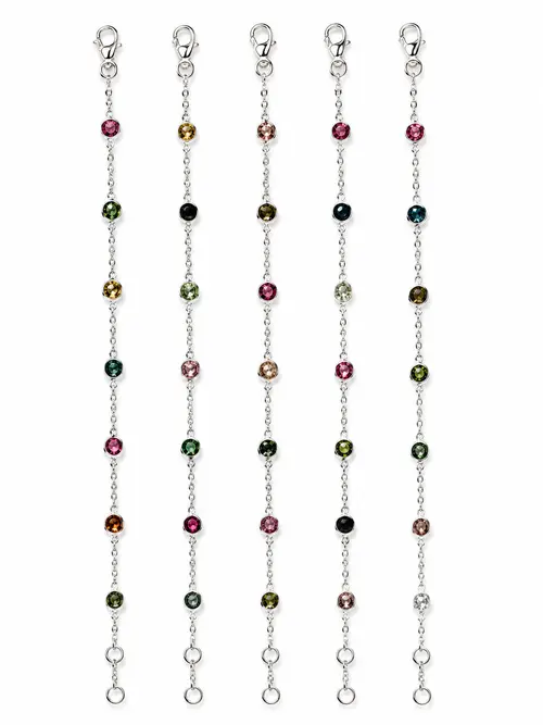 ZUVAN Golden Grove Multi-stone Bracelet - Green