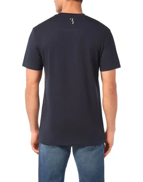 BILLIONAIRE Embroidered Round Neck T-shirt Crest