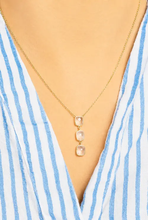 ZUVAN Cascade Drop Necklace