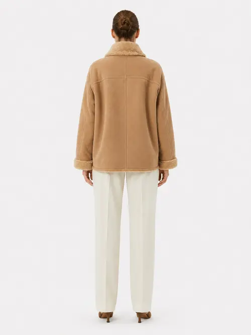 MINE BILGI Maestro Oversized Merino Curly Shearling Jacket