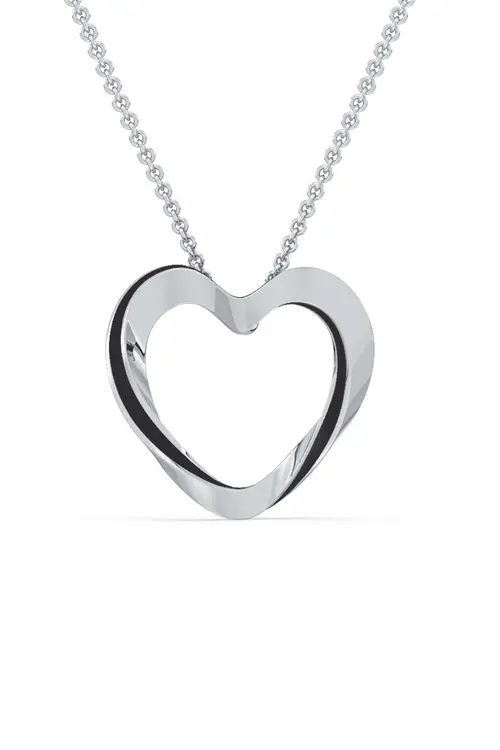 NABS AND BABS Lilo Color Heart Pendant - Black