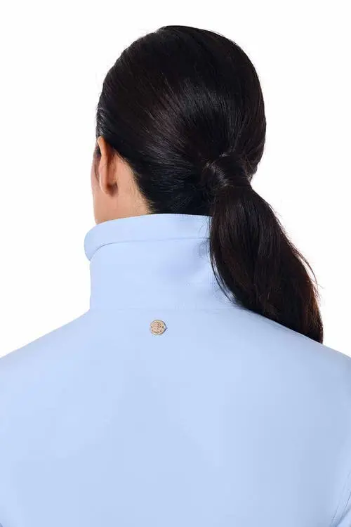 Coolibar Mylitta Travel Long Sleeve Shirt With Upf 50+ Sun Protection - Light Blue
