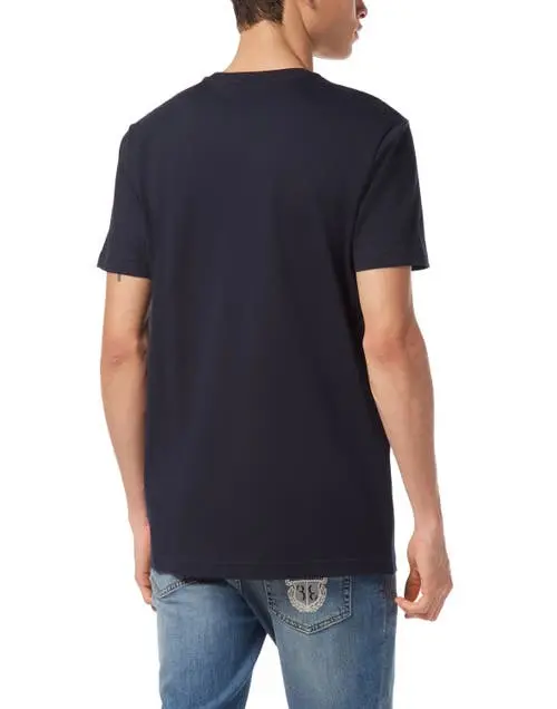 BILLIONAIRE T-shirt Round Neck Ss Crest - Navy