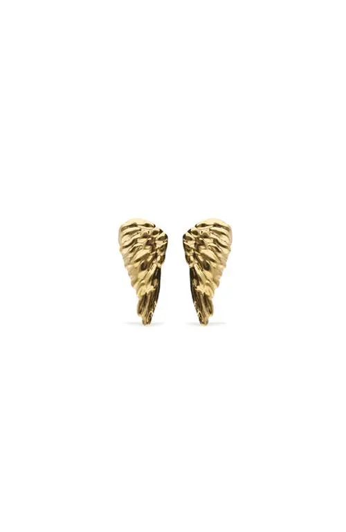 UNODE50 18k -plated Wing Earrings - Gold