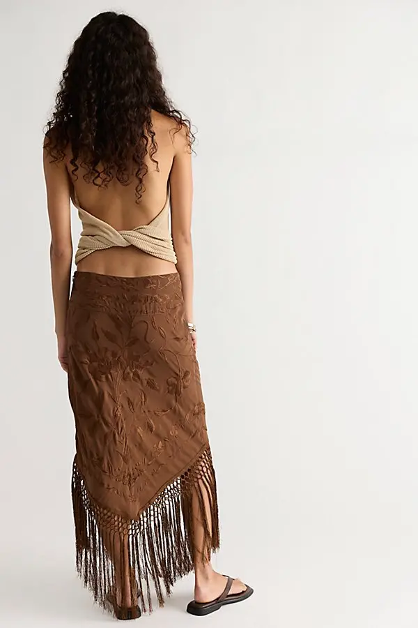 Free People Fringe Element Midi Skirt