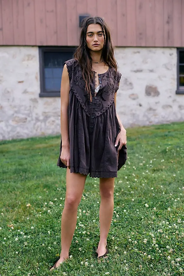 Free People Seabird Song Mini Dress - Delicioso