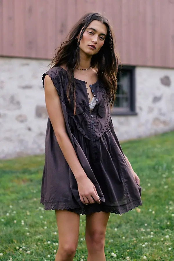 Free People Seabird Song Mini Dress - Delicioso