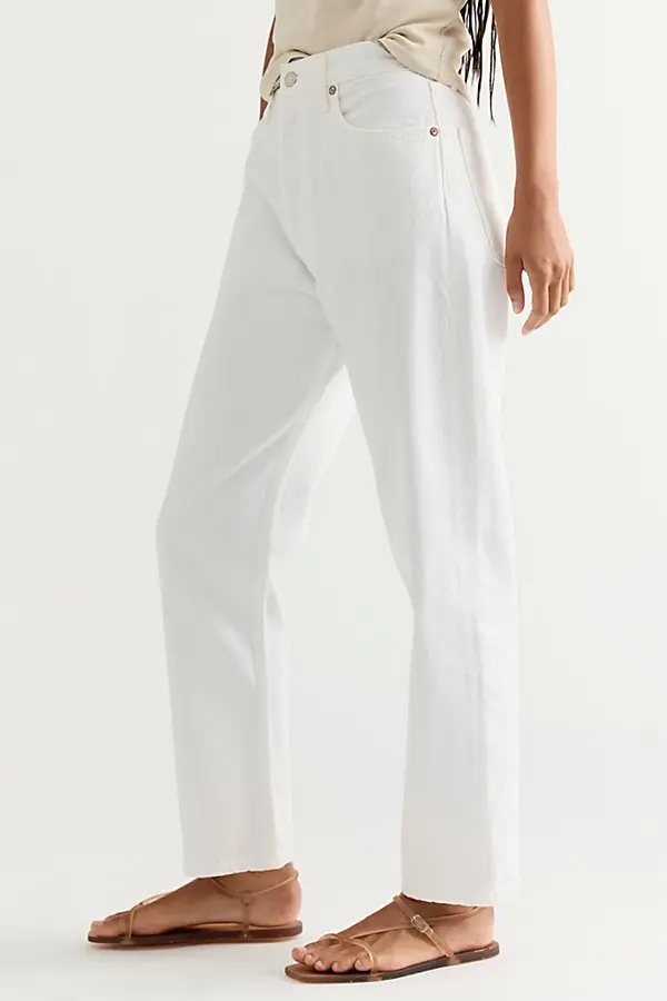 AGOLDE 90s Pinch Waist Jeans - Marshmallow