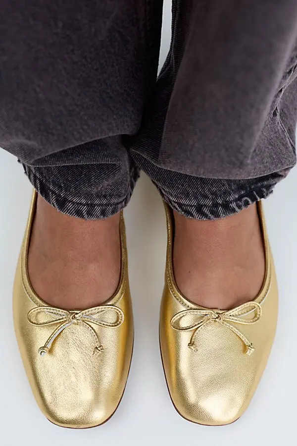 Sam Edelman Alie Ballet Flats - Amber Gold