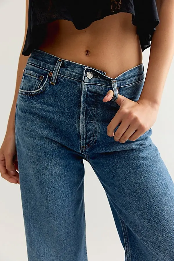 AGOLDE Ren Long Wide-leg Jeans - Chapter