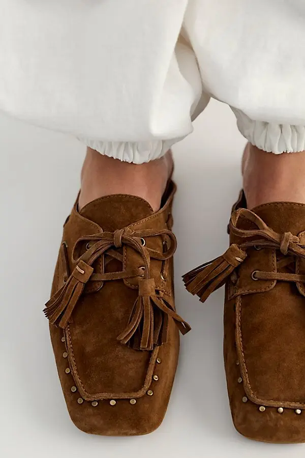 Ash Bavaria Boat Mules - Chestnut