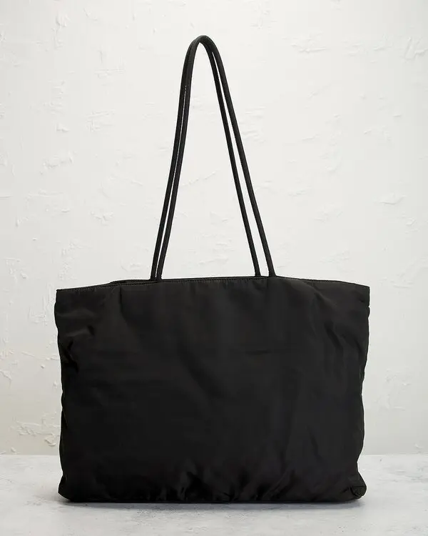 FWRD RENEW Prada Tessuto Tote Bag - Black