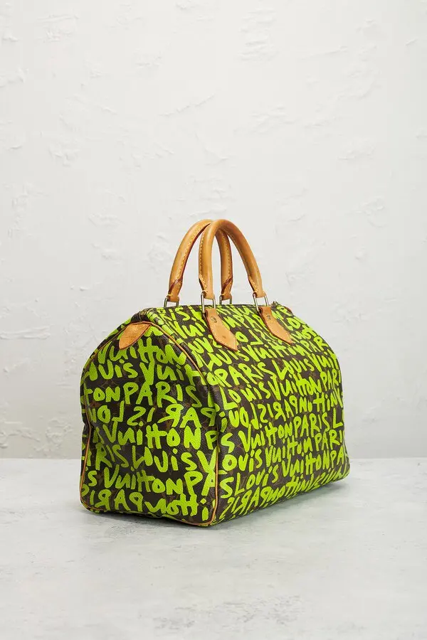 LOUIS VUITTON X Stephen Sprouse Monogram Graffiti Speedy 30 Handbag - Green