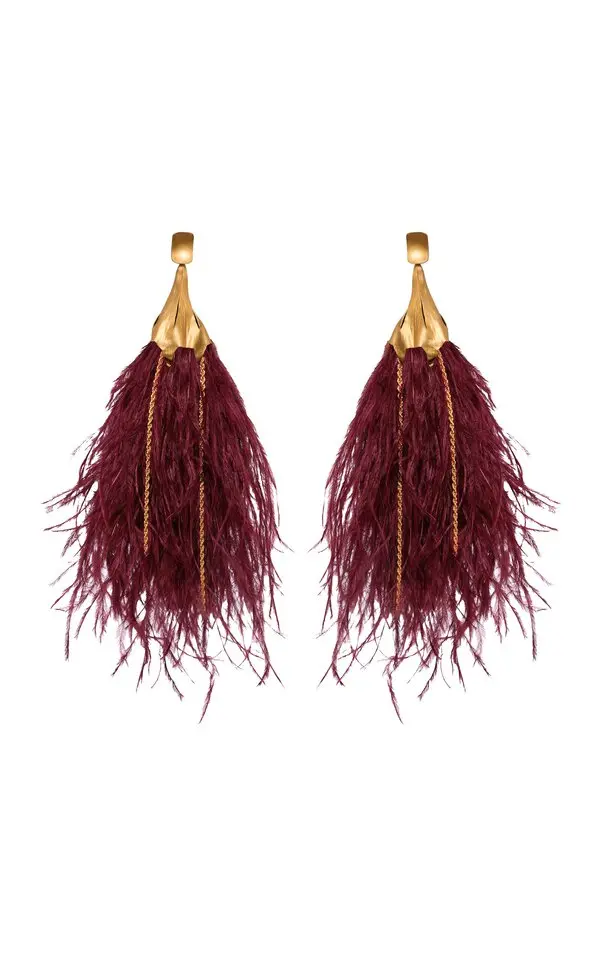 Johanna Ortiz Mystic Crescent Earrings - Brown