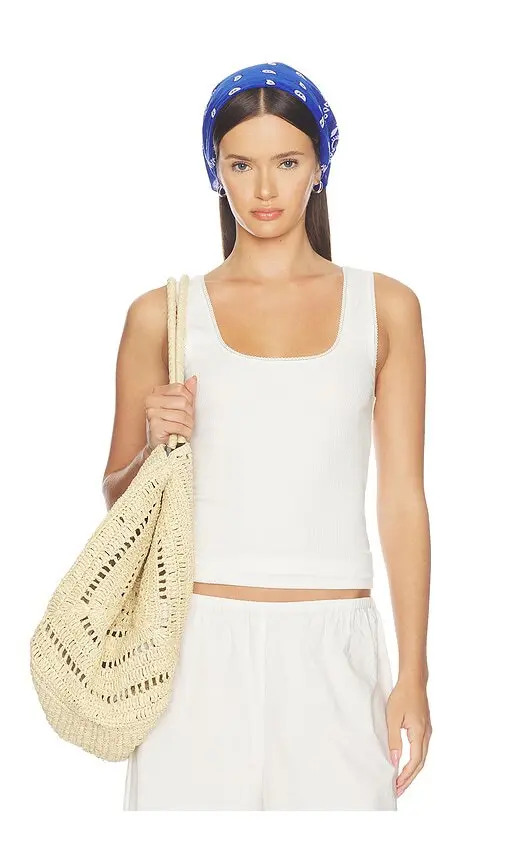 The Upside Del Rey Pointelle Tank Top - Cream