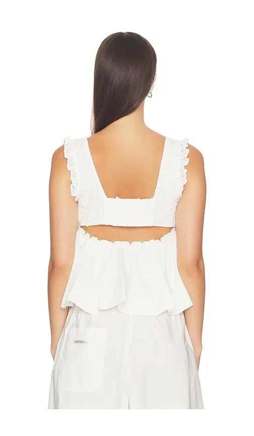 For Love & Lemons Laura Eyelet Top