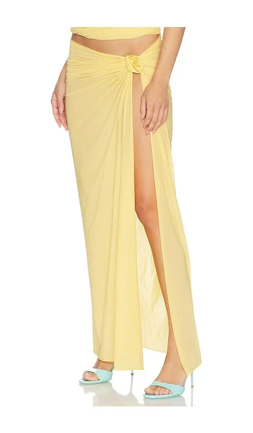 MAYGEL CORONEL Pollera Skirt In Yellow