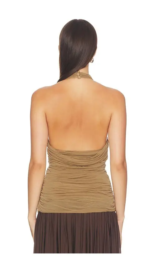 MAYGEL CORONEL Resonare Top In Tan