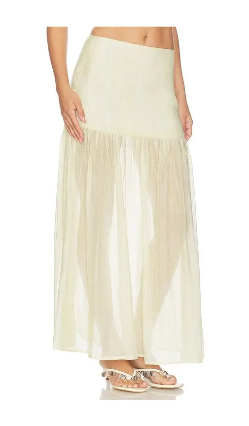 4TH & RECKLESS Saya Semi Sheer Maxi Skirt