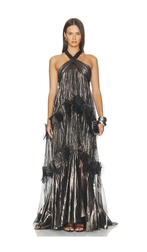 MARIA LUCIA HOHAN Zadie Dress In Grey - Incense