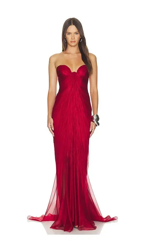 MARIA LUCIA HOHAN Salima Dress In Red