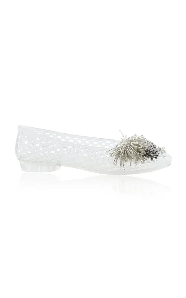 HEAVENLY JELLY Revel Embellished Jelly Shoes - Clear