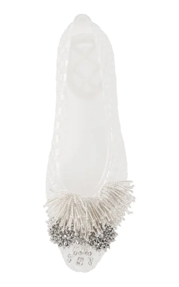 HEAVENLY JELLY Revel Embellished Jelly Shoes - Clear