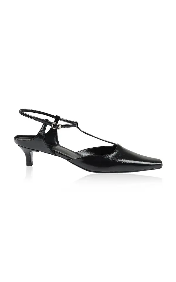 SALONDEJU Vintage Square T-strap Heel - Black
