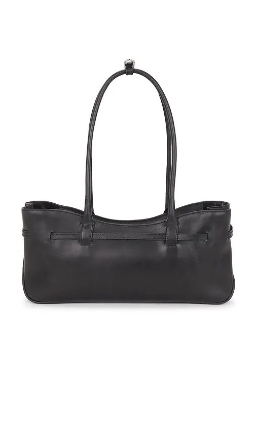 MARGESHERWOOD Grandma Shoulder Bag - Black Pull Up