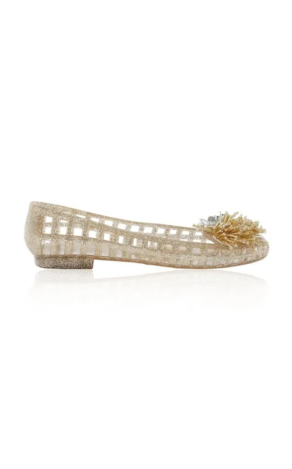 HEAVENLY JELLY Petalie Embellished Jelly Shoes