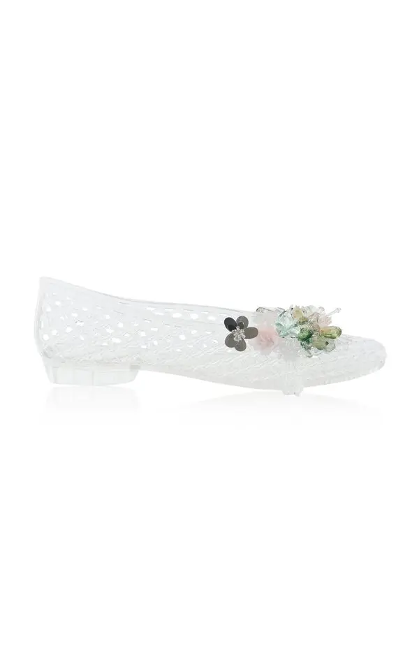 HEAVENLY JELLY Glowen Embellished Jelly Shoes - Clear