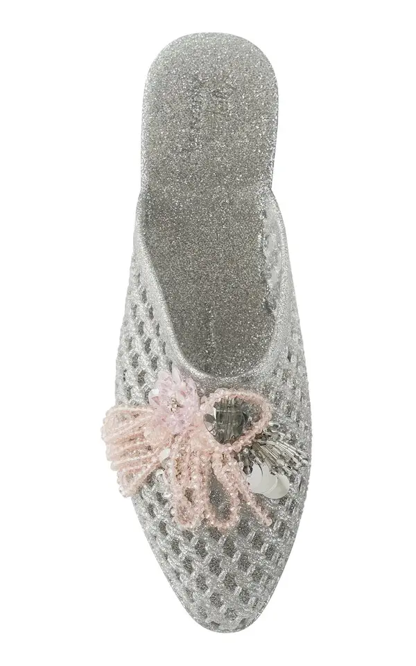 HEAVENLY JELLY Wisteria Embellished Jelly Mule