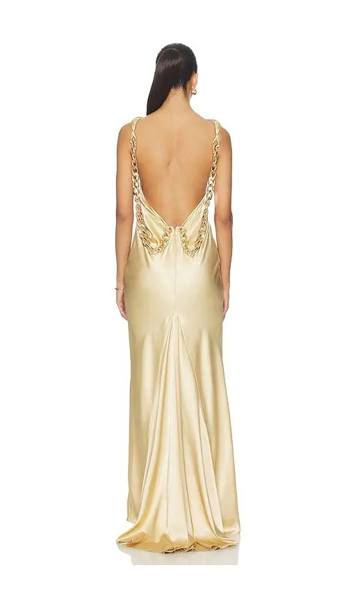 BRONX BANCO Vivien Chain Low Back Gown