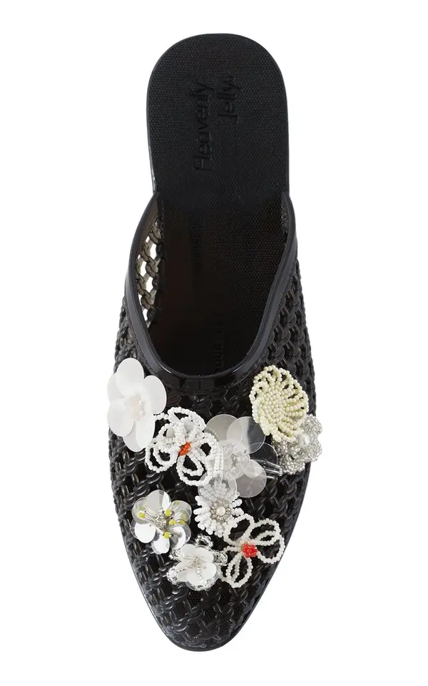 HEAVENLY JELLY Lacey Embellished Jelly Mule