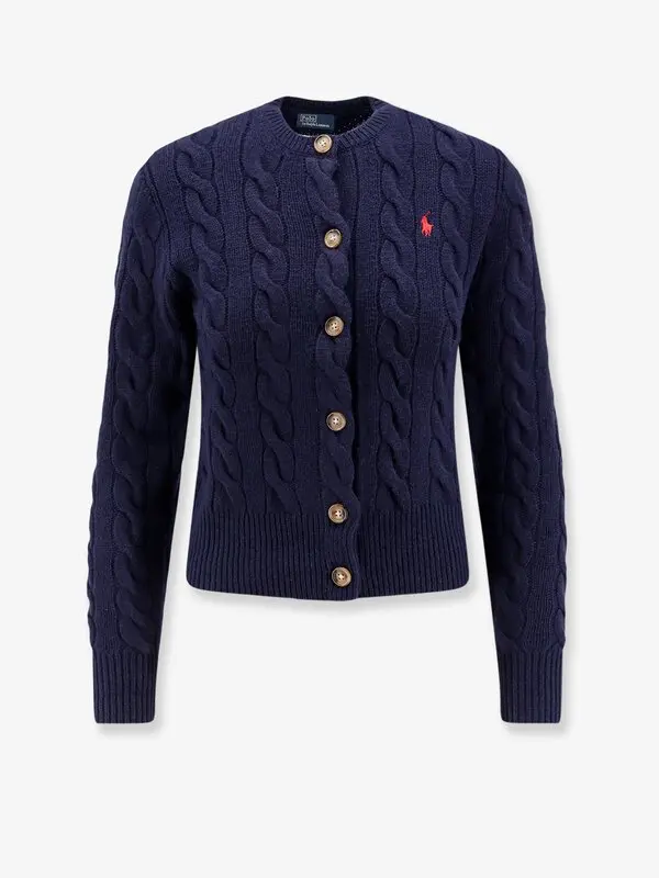 Polo Ralph Lauren Certified Wool And Cashmere Cardigan - Blue