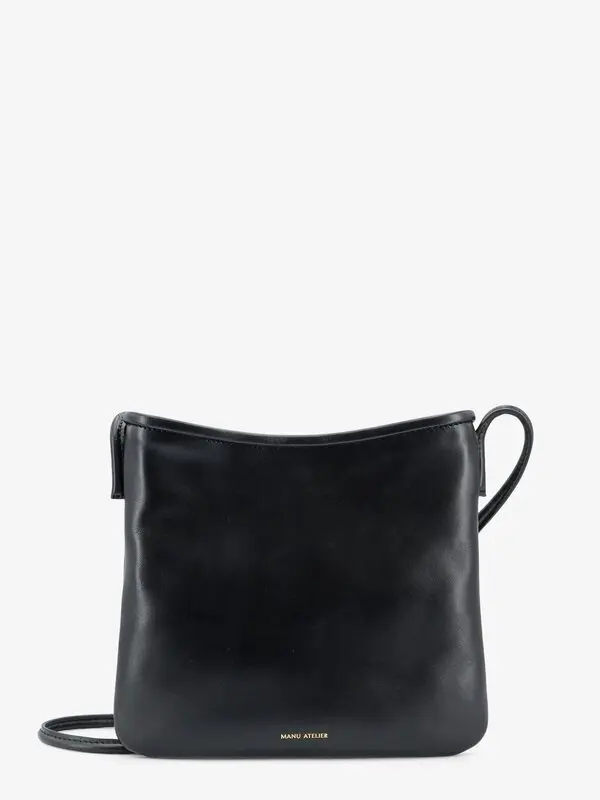 Manu Atelier Fidèle Leather Crossbody Bag - Black