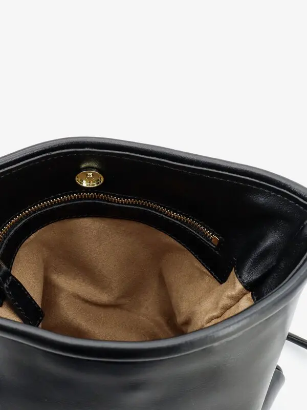 Manu Atelier Fidèle Leather Shoulder Bag - Black