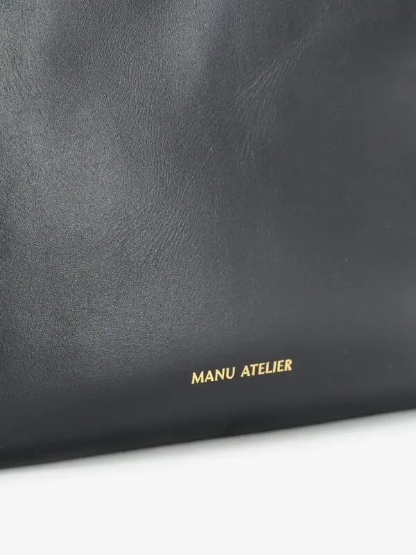 Manu Atelier Fidèle Leather Shoulder Bag - Black