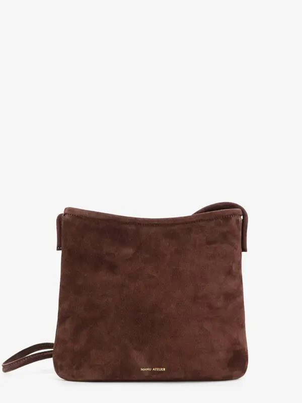 Manu Atelier Fidéle Suede Crossbody Bag - Brown